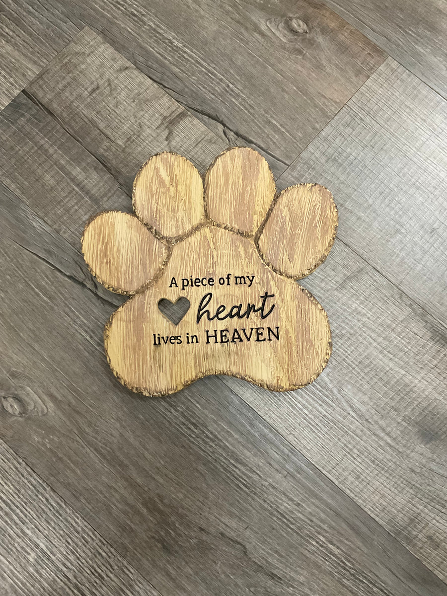 Piece of my Heart Paw Stone – Muttley & Me